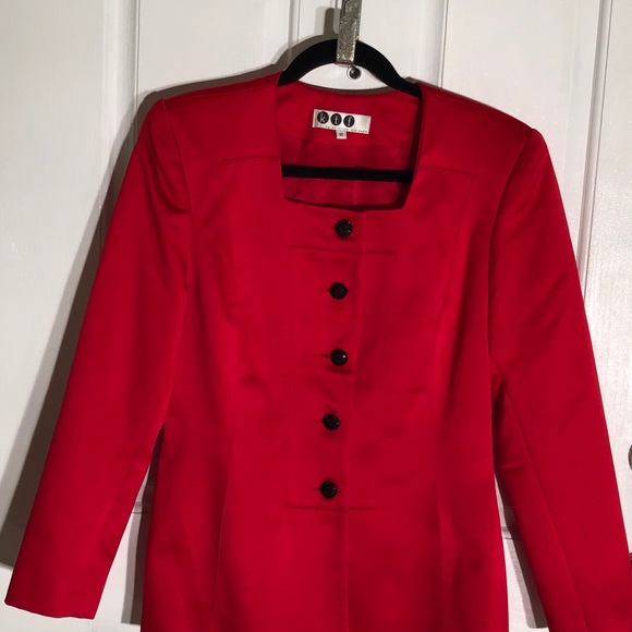 Jackets & Coats | Vintage Red Satin Jacket | Poshmark